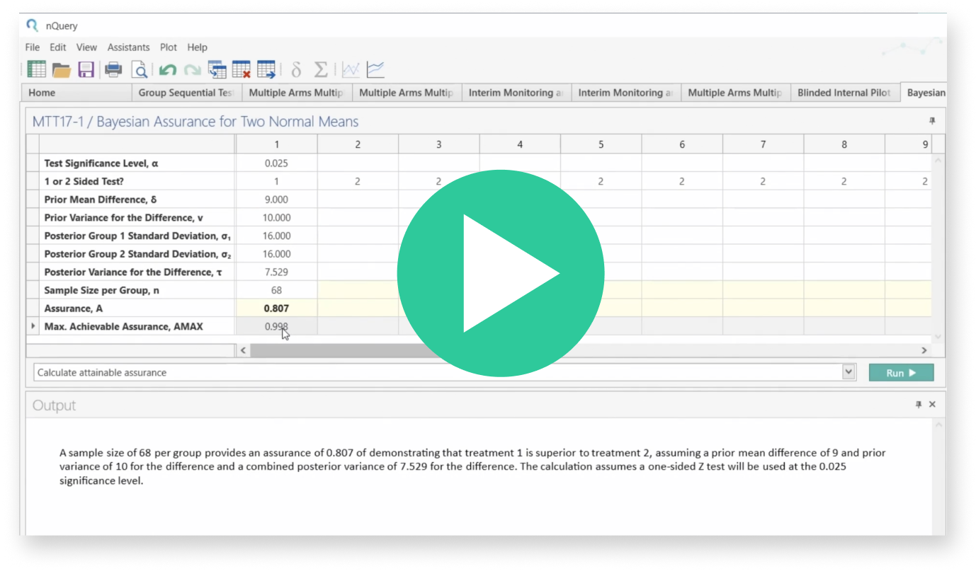 Bayesian Clinical Trial Design Software | nQuery