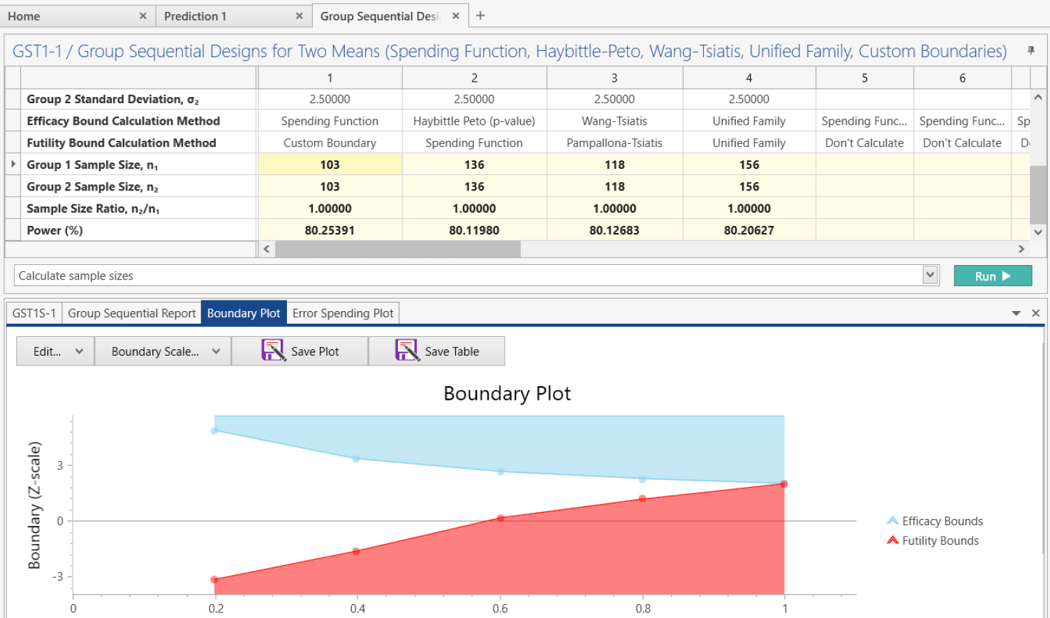 Group Sequential Designs with nQuery
