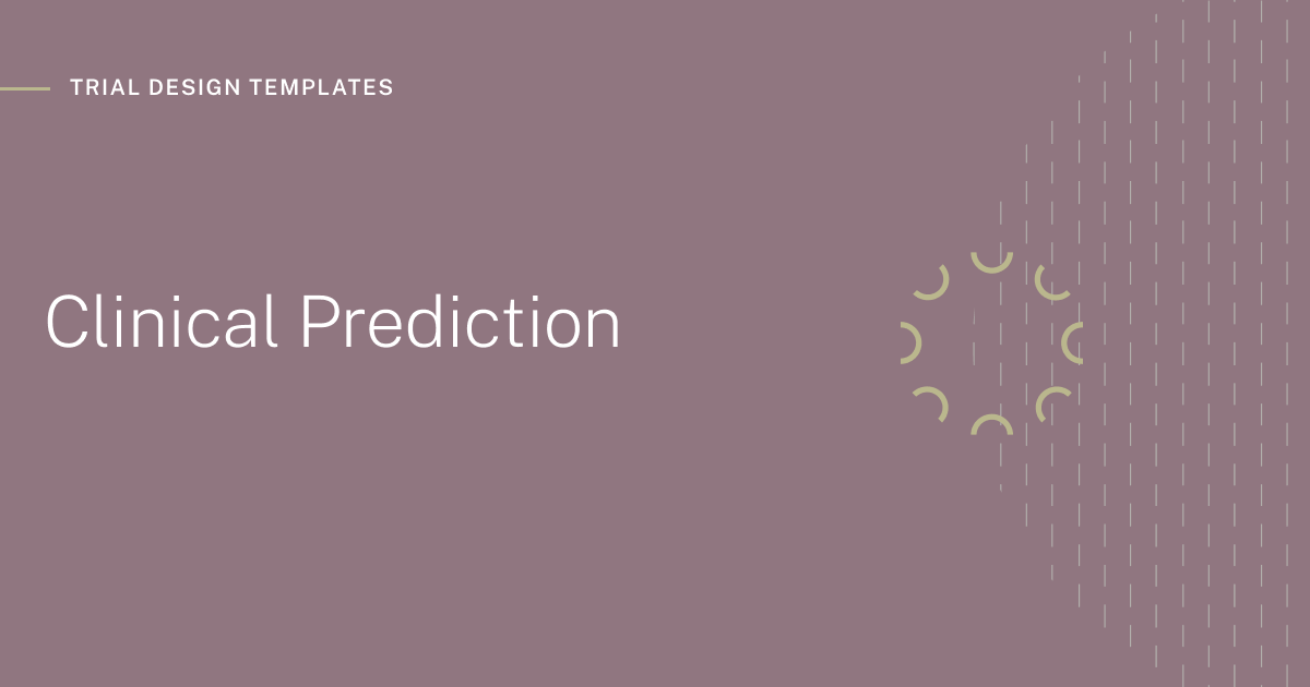 Clinical prediction model sample size template