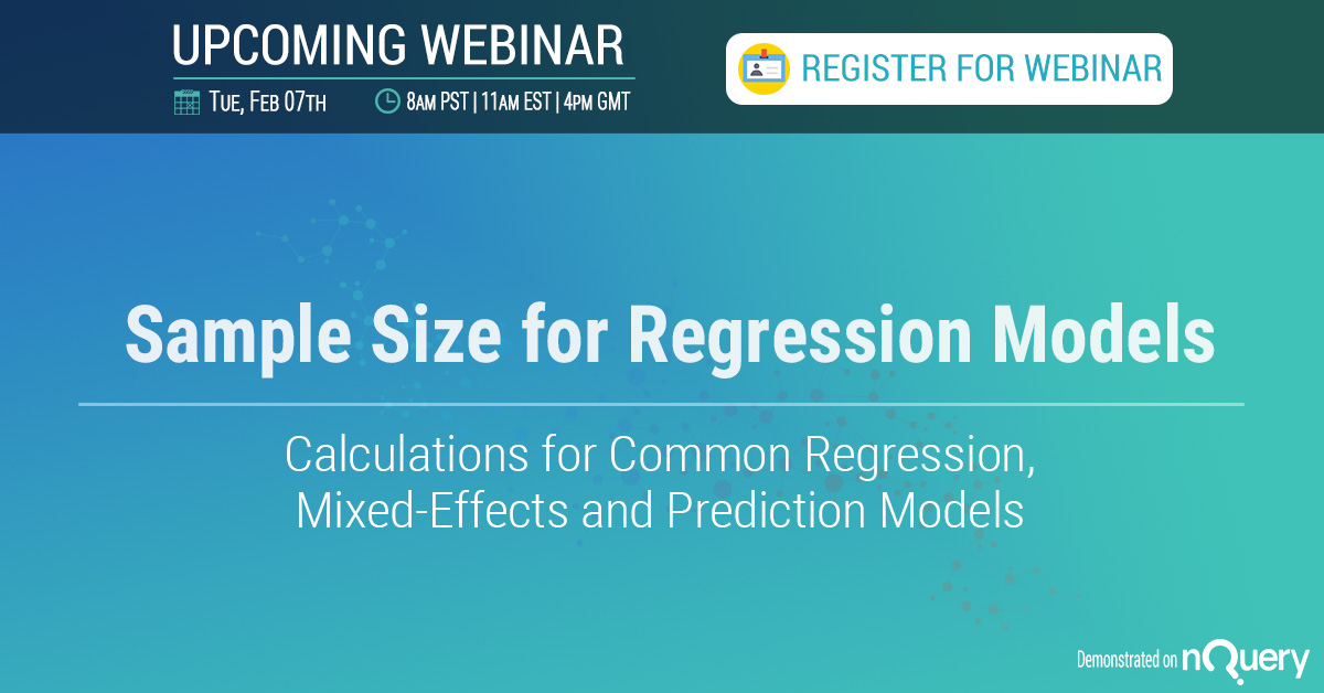 Sample Size for Regression Models | Webinar